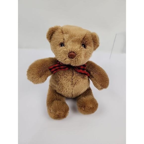 Gund | Toys | Gund Bearish Small Teddy Bear W Black Red Ribbon 7 Plush ...
